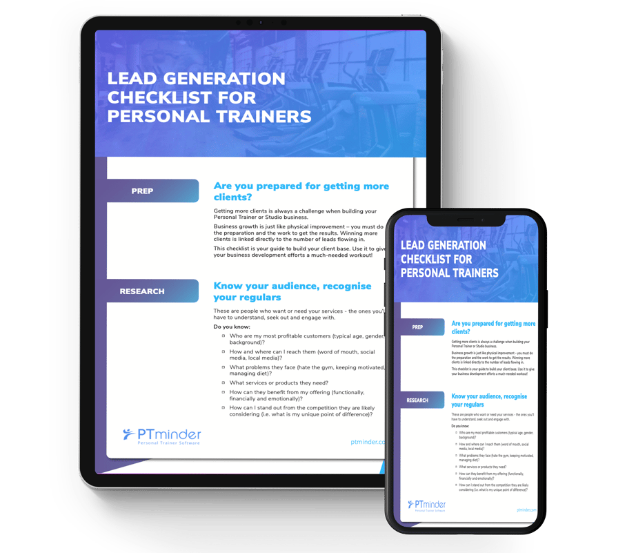 Lead Generation Checklist for Personal Trainers | PTminder